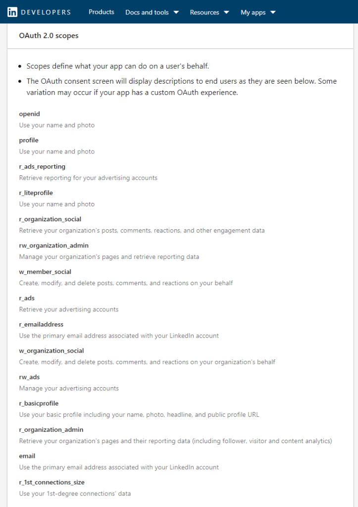 Linkedin Api Docs Stackposts Documentation 2649