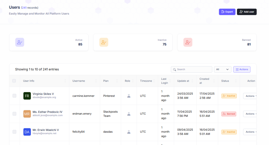 Users – [Docs] Stackposts Documentation