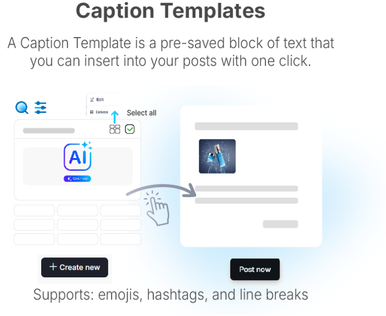 Manage captions – [Docs] Stackposts Documentation